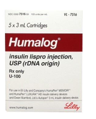 Humalog™ 100U/ML | Insulin Lispro Injection UPS (rDNA origin) | My Website